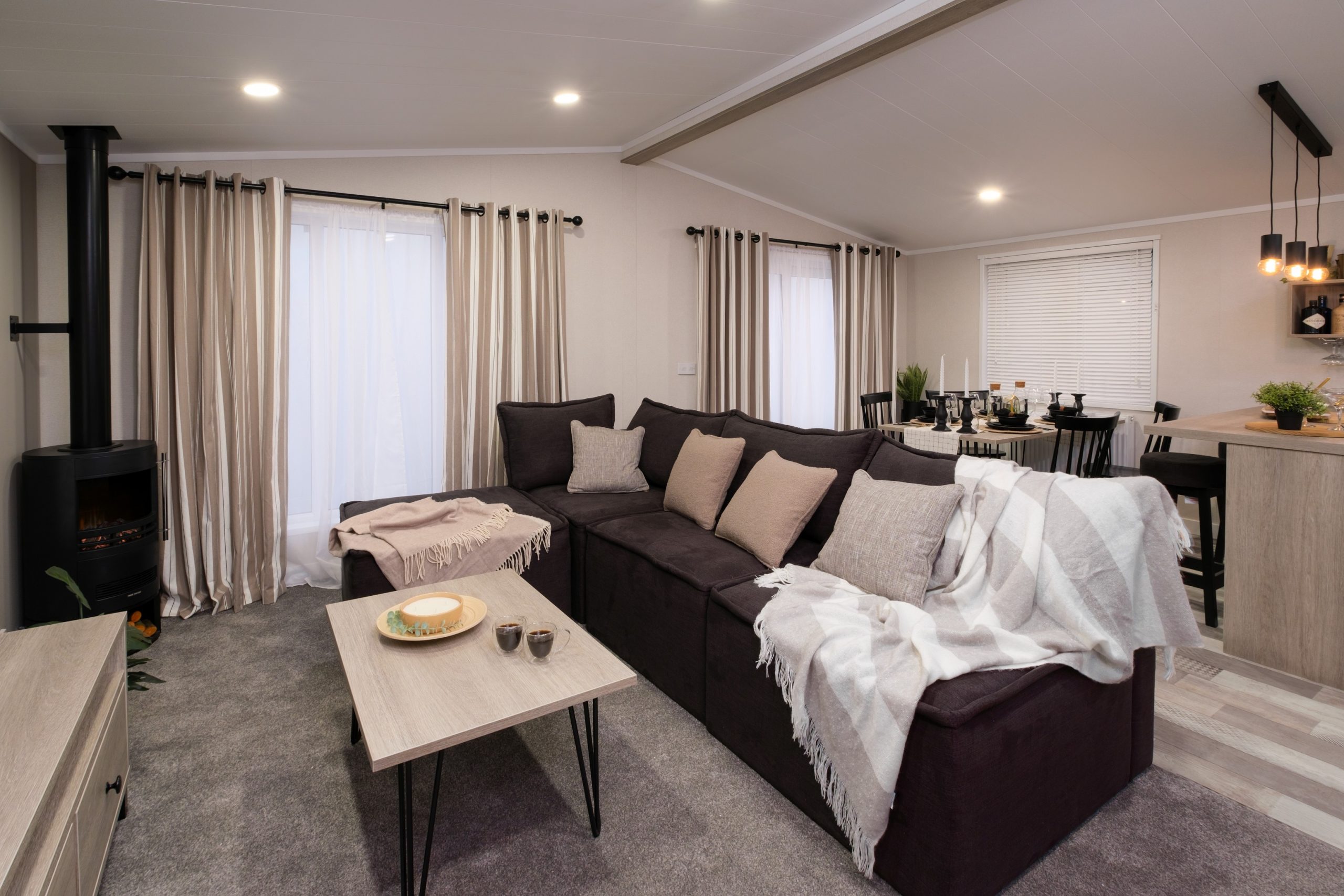 Deluxe Lakes-Edge Two Bedroom Lodges in Devon | Clawford Lakes